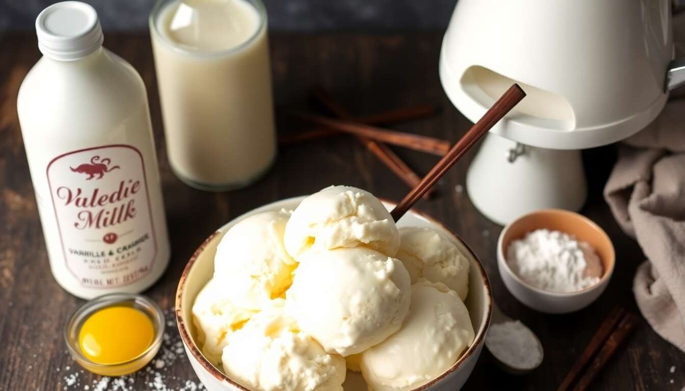 Glace vanille maison en un clin d'œil : découvrez comment la réaliser