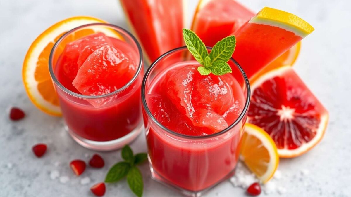 Sorbet Pastèque-Orange sanguine : le soleil dans votre verre, une ...
