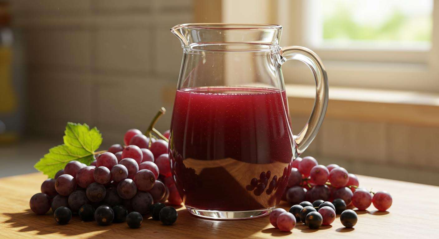 Jus de raisin-cassis : la boisson antioxydante pour un corps sain
