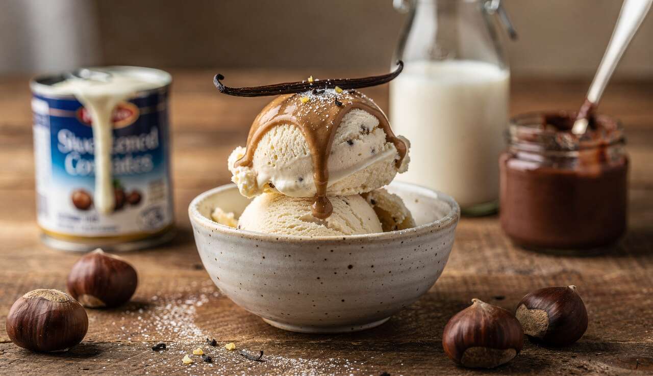 Recette maison de glace aux marrons