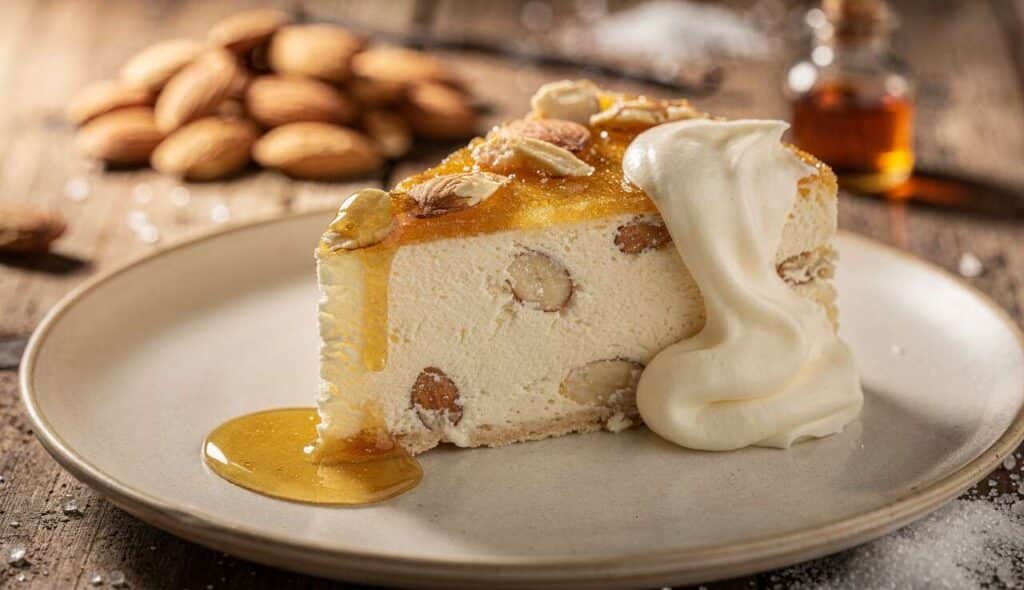 Nougat glacé maison aux amandes caramélisées : un délice givré